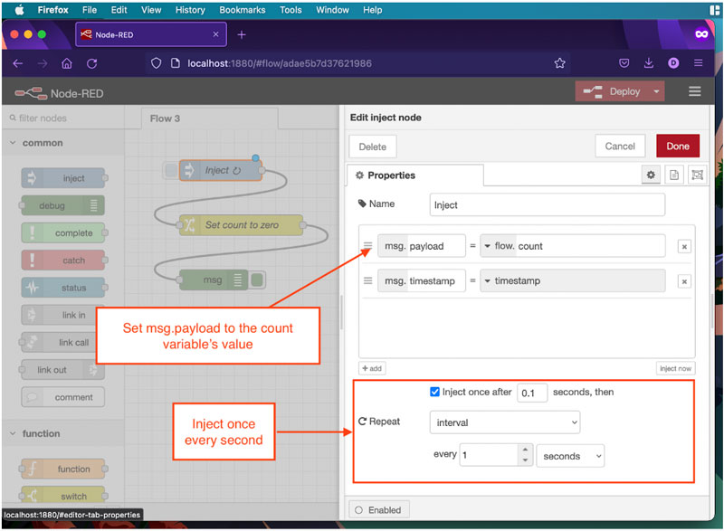 How to Use Variables in Node-RED