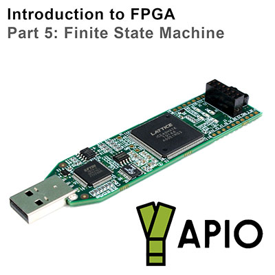 How to create a finite state machine (FSM) in Verilog for an FPGA