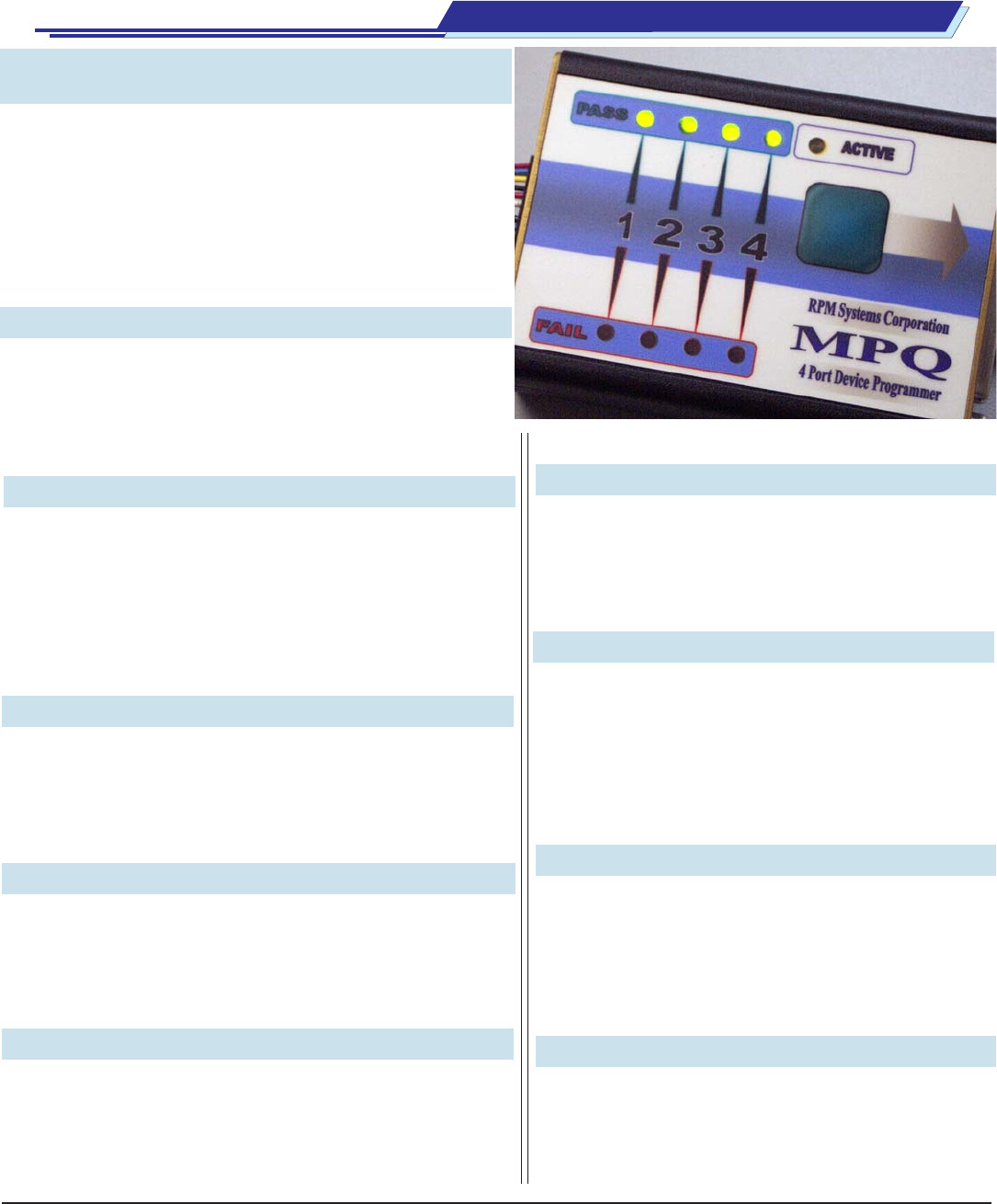 RPM Systems Corpが提供するMPQ-PSoCのデータシート | DigiKey