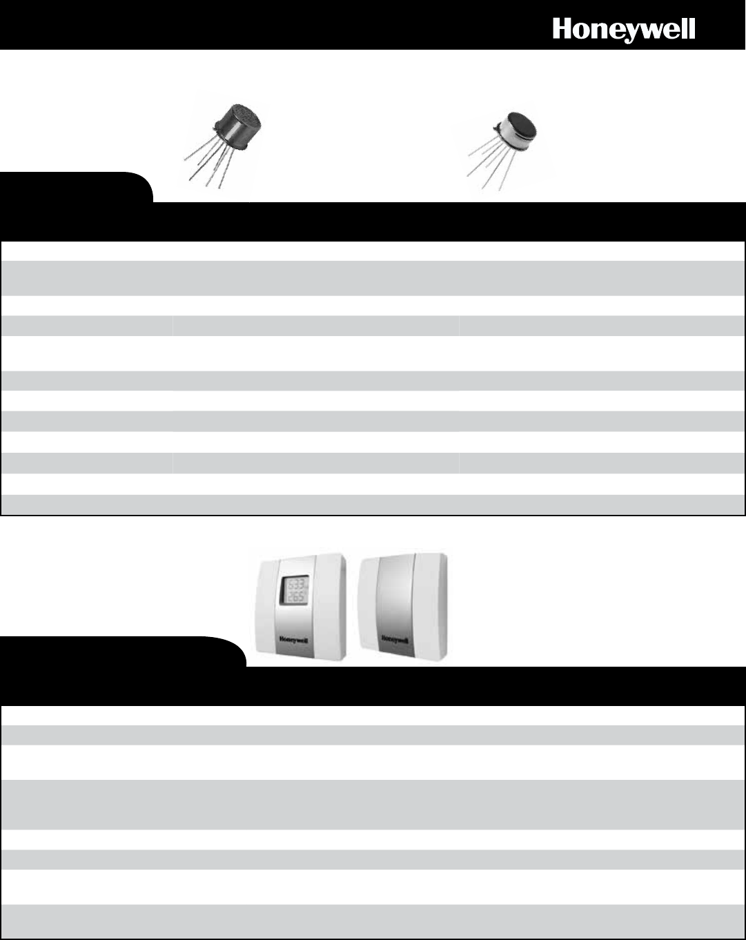 Humidity Sensors Line Guide Datasheet by Honeywell Sensing and ...