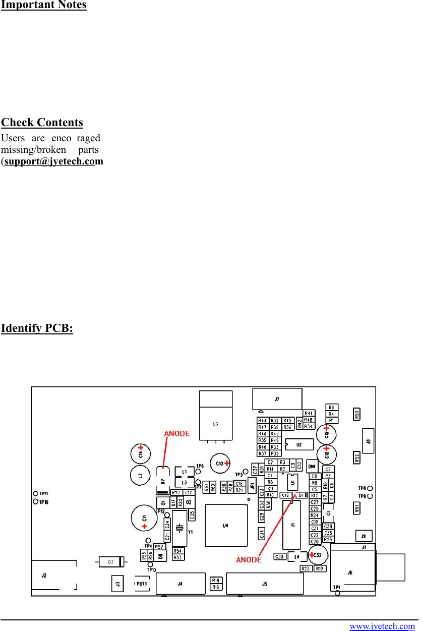 Sparkfun Electronicsが提供するlcd Oscilloscope Assembly Notesのデータシート Digikey